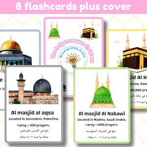 The Holy Mosques Flash Cards and Puzzle | Al Aqsa Mosque | Al Masjid Al ...