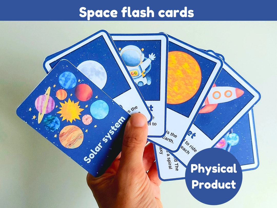 Space Flash Cards | Choose Between 8 or 16 Flashcards | Solar System ...