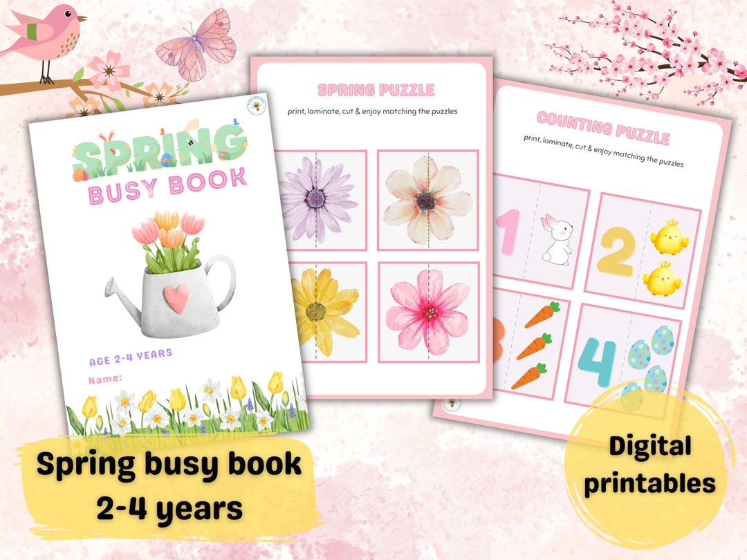 Spring Busy Book 2-4 Years | Easter Busy Book 2-4 Years | Spring ...