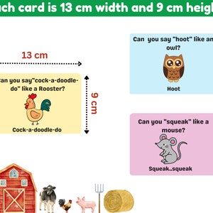 Farm Animals Sounds Action Flash Cards | Farm Animals Sounds Activity ...