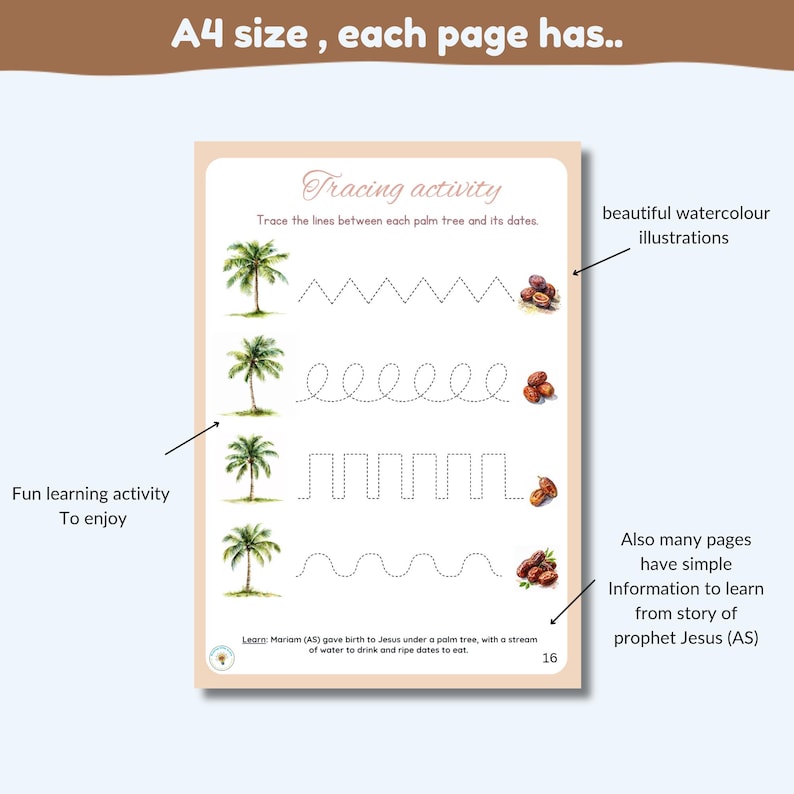 The Story of Prophet Isa-jesus in Islam Activity Book | Learning ...