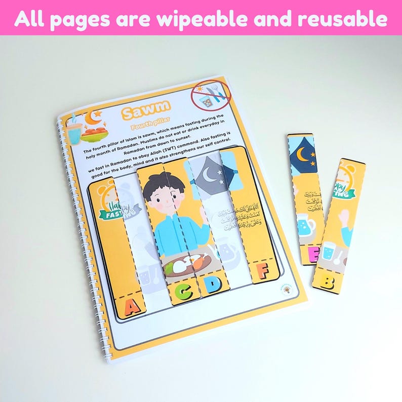 Five Pillars of Islam Busy Book | Islamic Activity Book| Muslim Kids ...