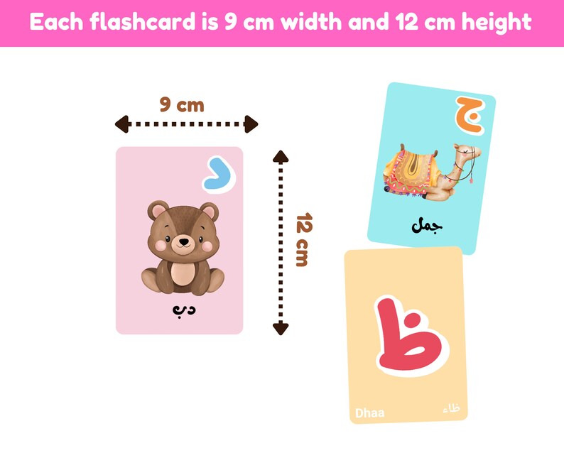 Arabic Alphabet Flashcards | 90 Cards | 3 Types of Cards Included in ...