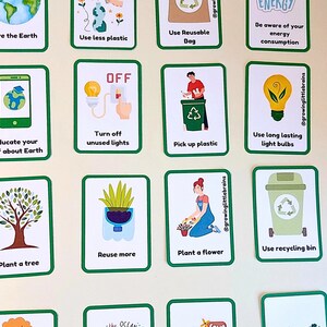 Earth Day Flash Cards | Montessori Flashcards | Physical Copy - Etsy
