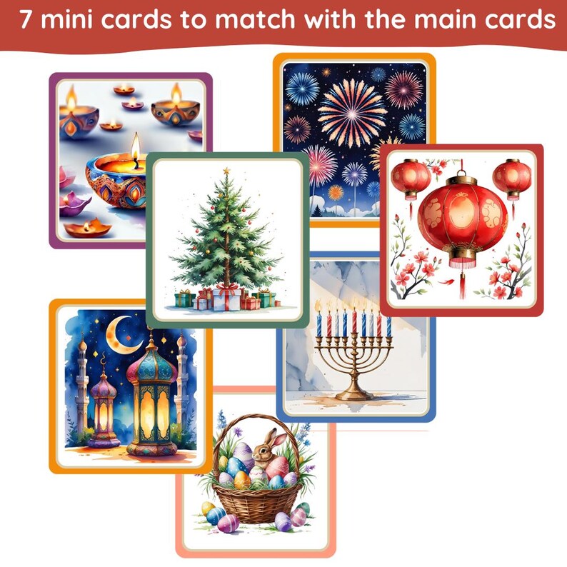 Celebrations Around the World Flashcards | a Set of 7 Flashcards Plus ...