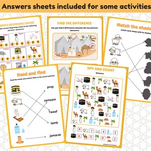 Hajj Activity Book 4-6 Years | Hajj Busy Book | Islamic Activties ...