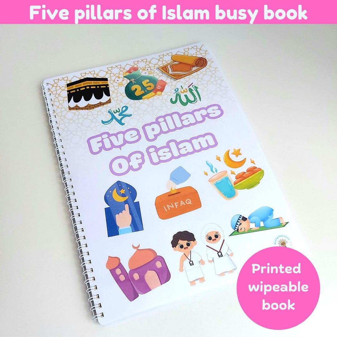 Five Pillars of Islam Busy Book | Islamic Activity Book| Muslim Kids ...