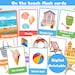 On the Beach Flash Cards | 24 Colourful Beach Flash Cards | Summer ...