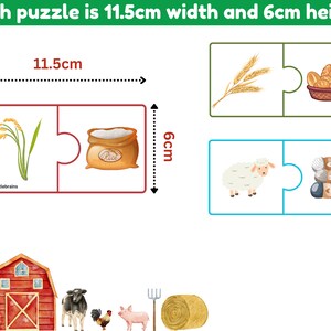 Products From the Farm Puzzles,farm Animals ,in the Farm Activity ...