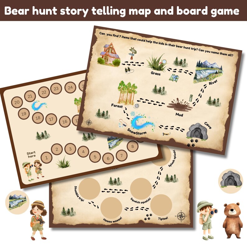 Bear Hunt Learning Pack | Bookish Play | Pretend Play | Bear Hunt ...