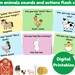 Farm Animals Sounds Action Flash Cards | Farm Animals Sounds Activity ...