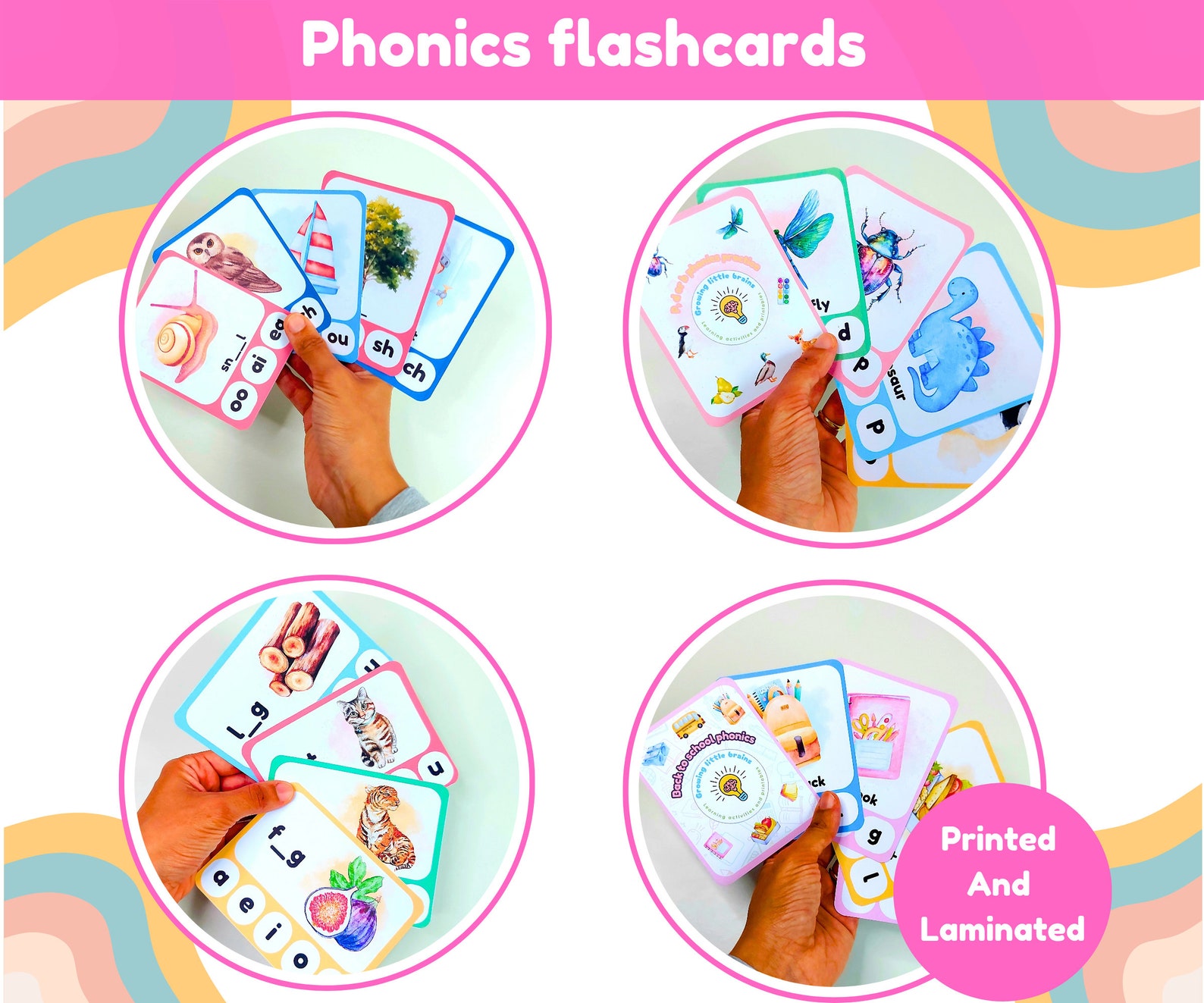 Phonics Flashcards | Choose Between 4 Different Sets of Phonics ...