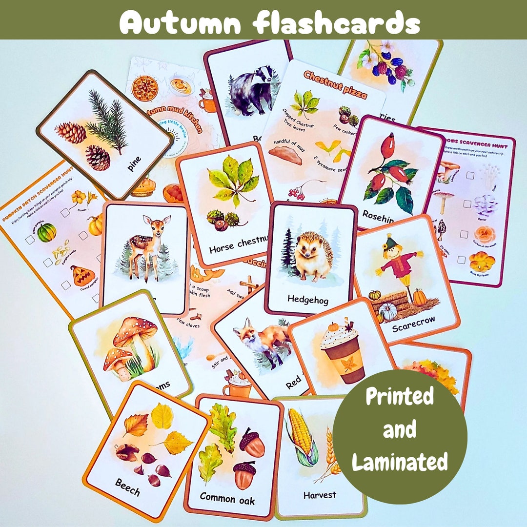 Autumn Flashcards | Choose From Three Different Sets of Flashcards ...