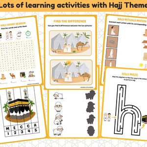 Hajj Activity Book 4-6 Years | Hajj Busy Book | Islamic Activties ...