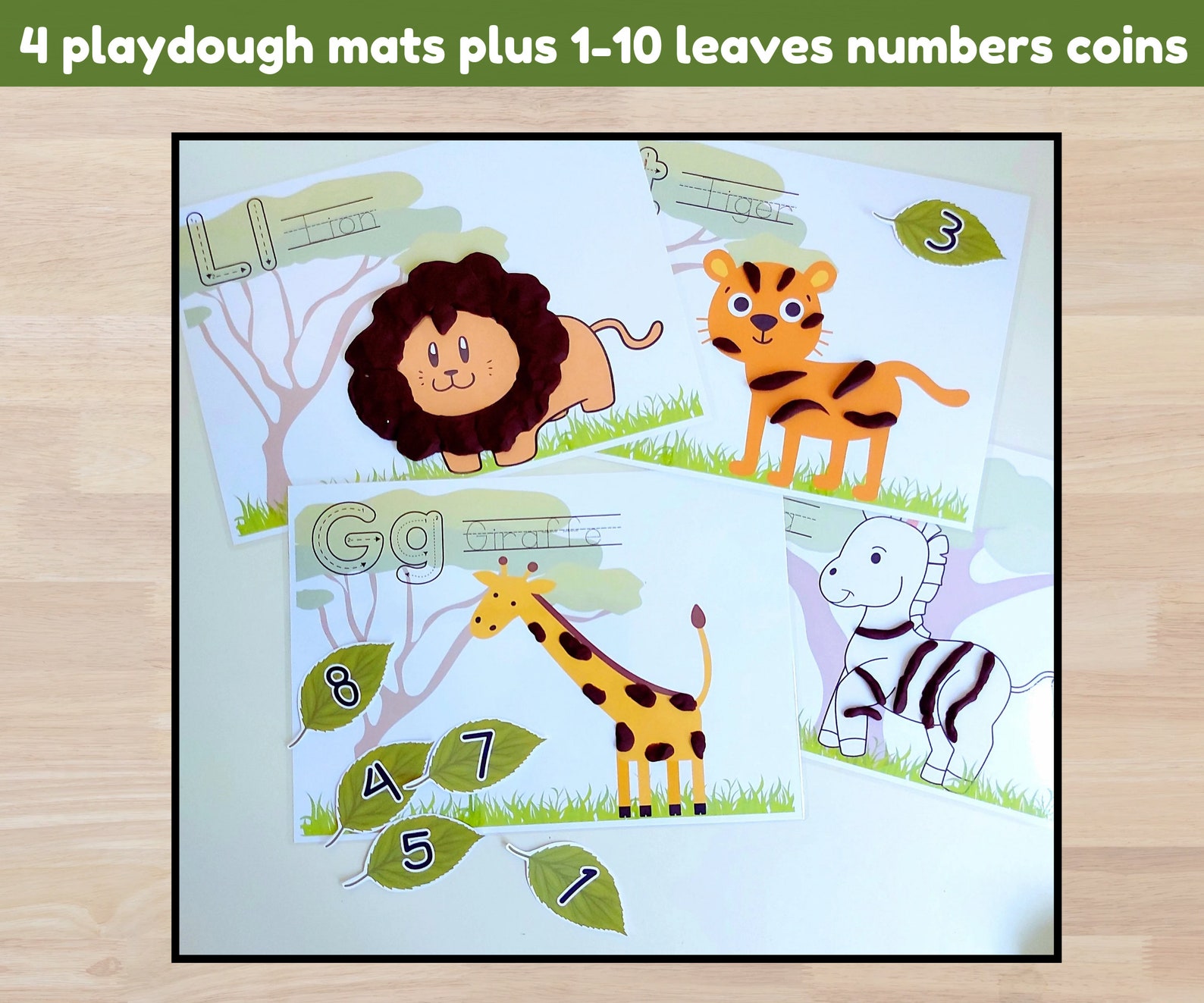Savannah Animals Bundle| 19 Flashcards Plus Cover |19 Animals Patterns ...