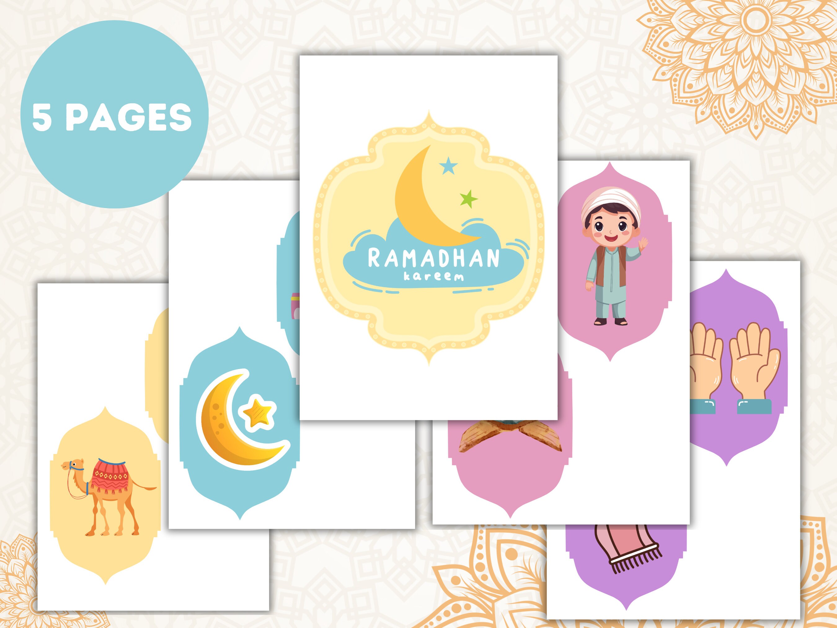Ramadan Kids Banner Digital Printable Ramadan Children Banner Ramadan ...