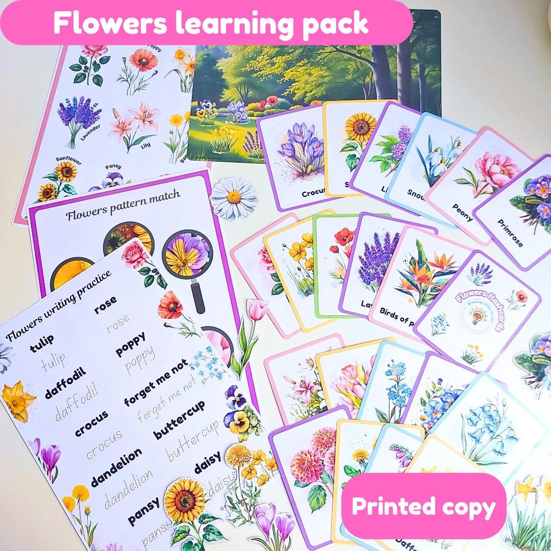 Flowers Learning Pack | Spring | Flashcards | Activity Sheets ...