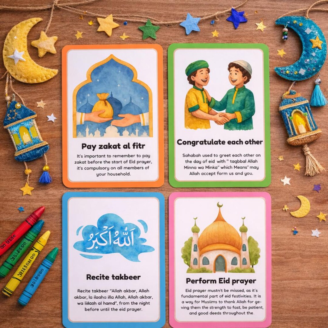Sunnahs of Eid Al-fitr Printable for Kids | Islamic Eid Activity Pack ...