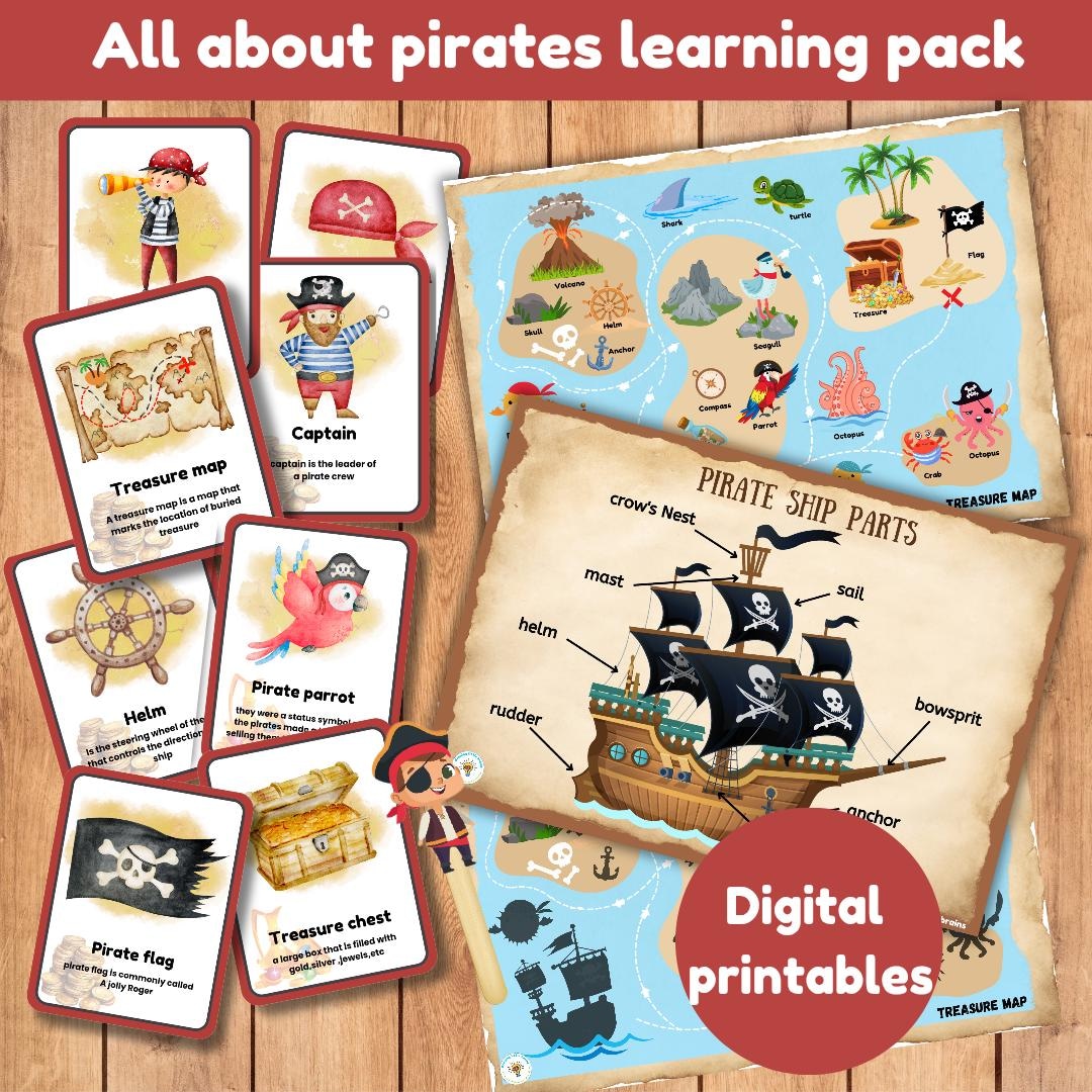 All About Pirates Learning Pack | 18 Facts Flashcards | Pirates ...