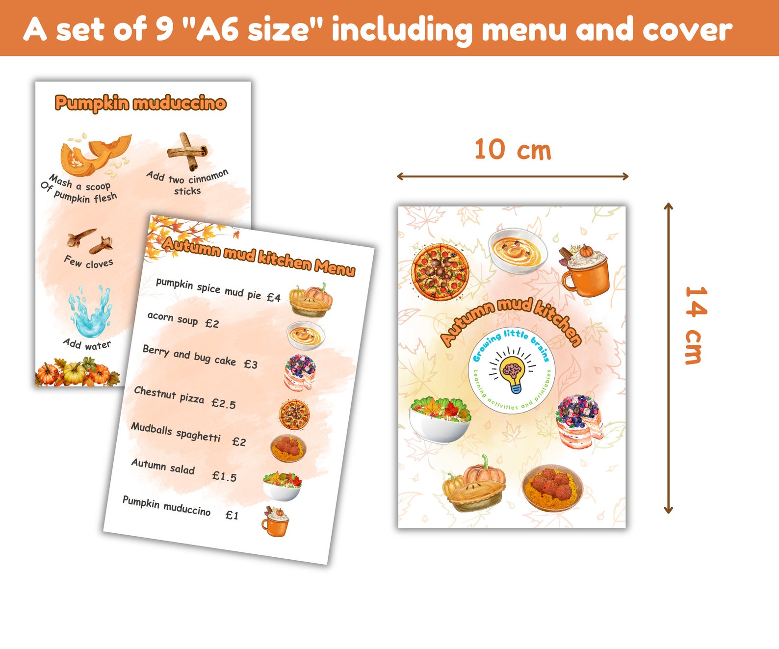 Autumn Mud Kitchen Flashcards | a Set of 9 Flashcards | Mud Kitchen ...