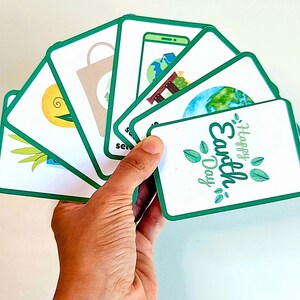Earth Day Flash Cards | Montessori Flashcards | Physical Copy - Etsy