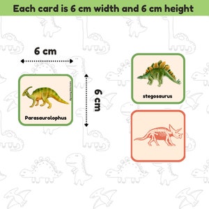 Dinosaurs Skeleton Matching Activity | Dinosaurs Learning Activity | 18 ...