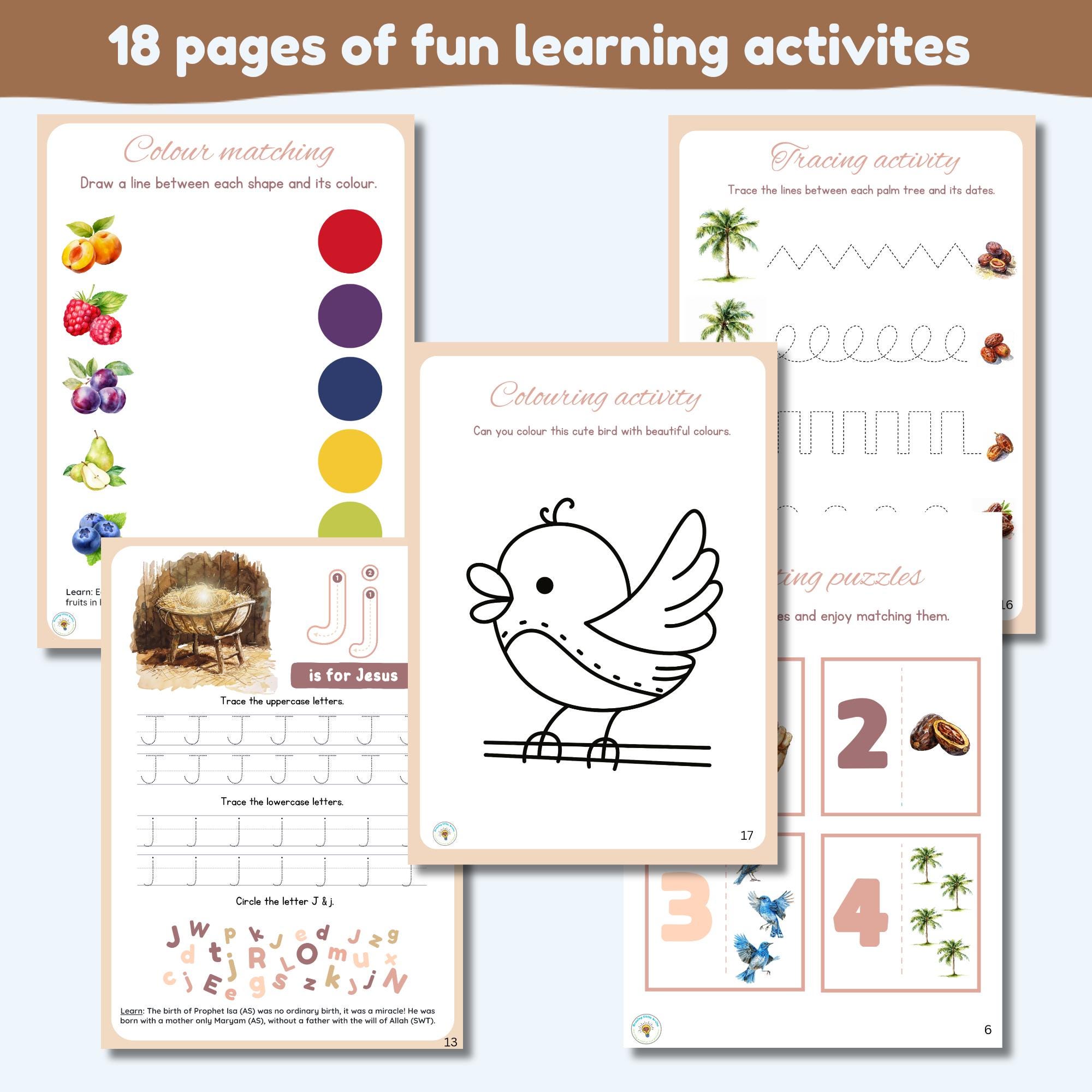 The Story of Prophet Isa-jesus in Islam Activity Book | Learning ...
