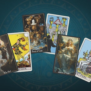 Prometheus Tarot Deck: 78 Divination Cards With QR Codes - Etsy