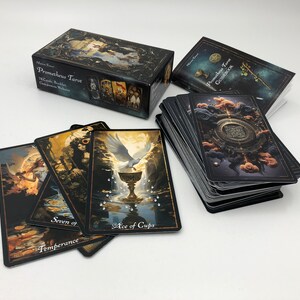 Prometheus Tarot Deck: 78 Divination Cards With QR Codes - Etsy