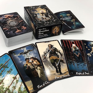 Prometheus Tarot Deck: 78 Divination Cards With QR Codes - Etsy