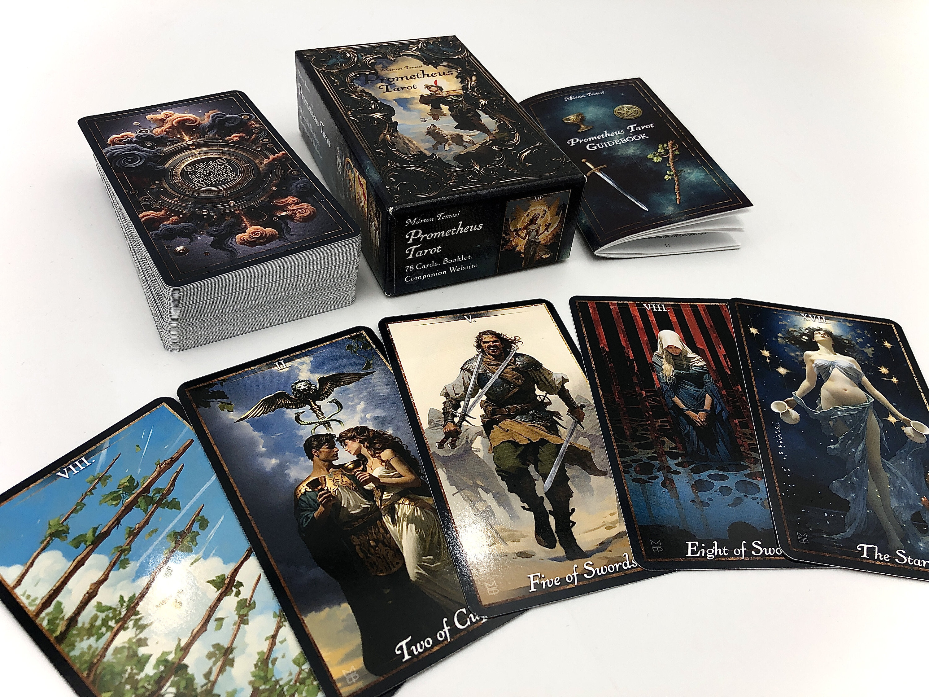 Prometheus Tarot Deck: 78 Divination Cards With QR Codes - Etsy