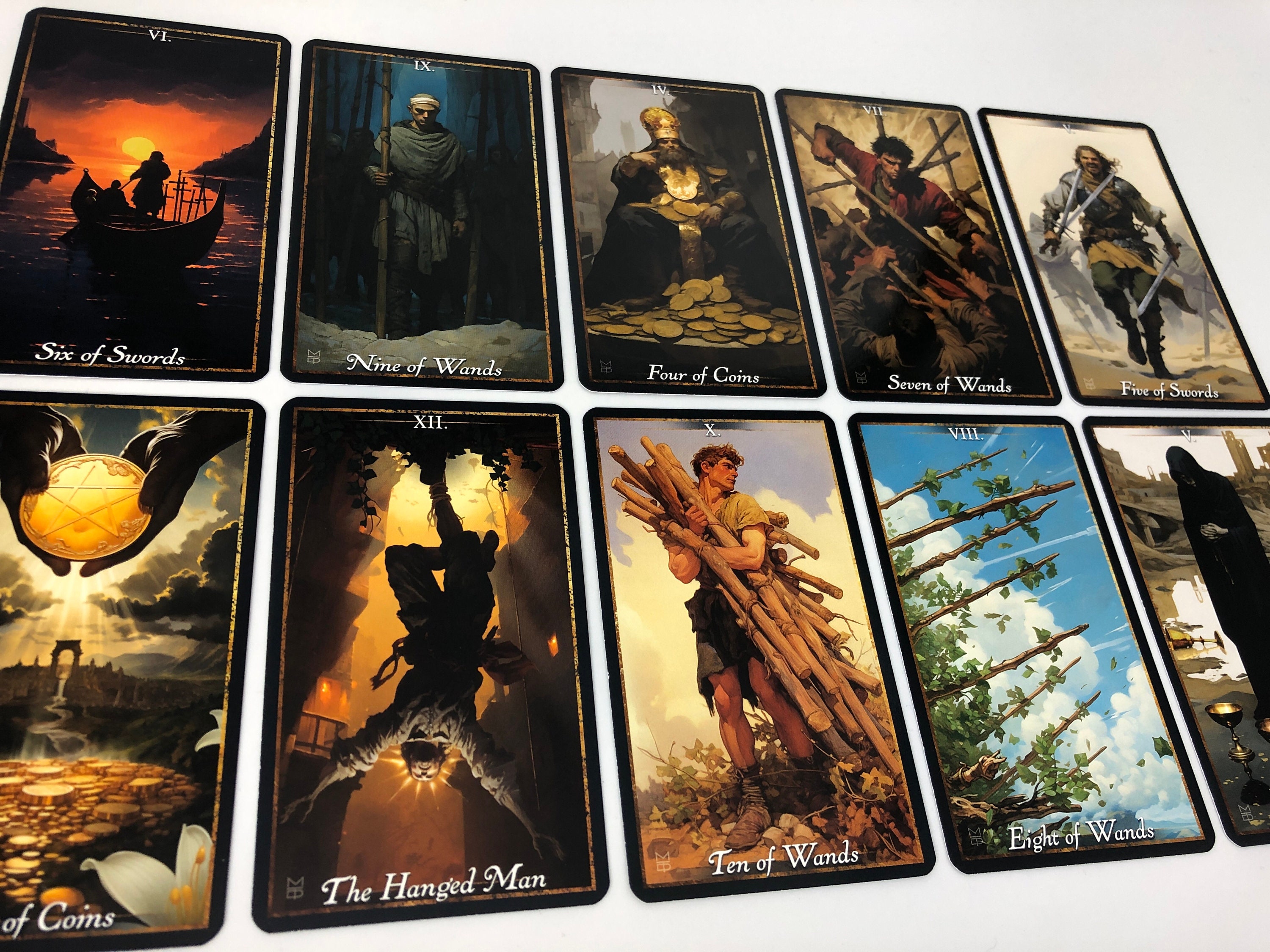 Prometheus Tarot 78 Unique Divination Cards Booklet Learn With Qr-codes ...