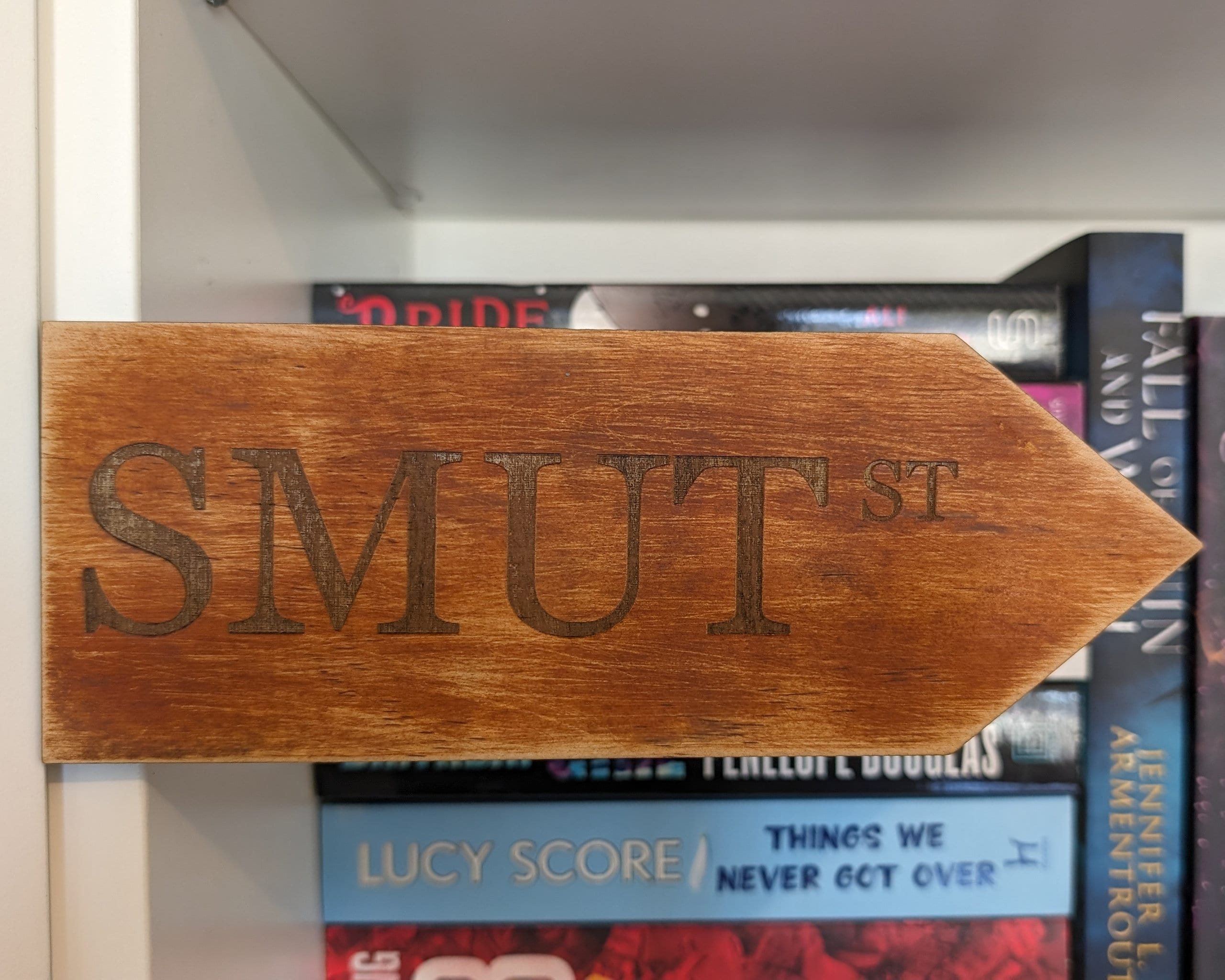 Library Sign Decor Wooden Handmade Bookshelf Street Sign Wood Book Sign ...