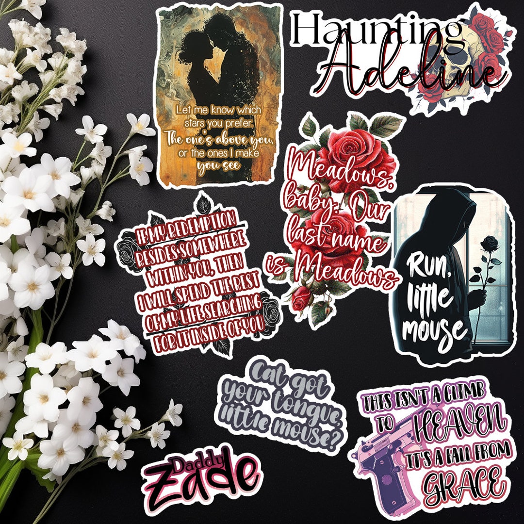 HAUNTING ADELINE Stickers Set, Stickers Bookish, Zade Meadows Sticker ...