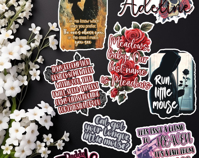 HAUNTING ADELINE Stickers Set, Stickers Bookish, Zade Meadows Sticker ...