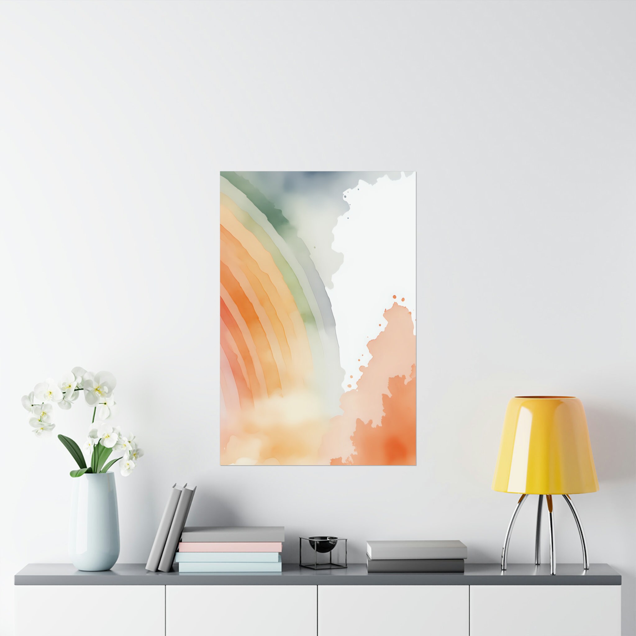 Watercolor Rainbow Poster for Nursery / Kids Room - Etsy