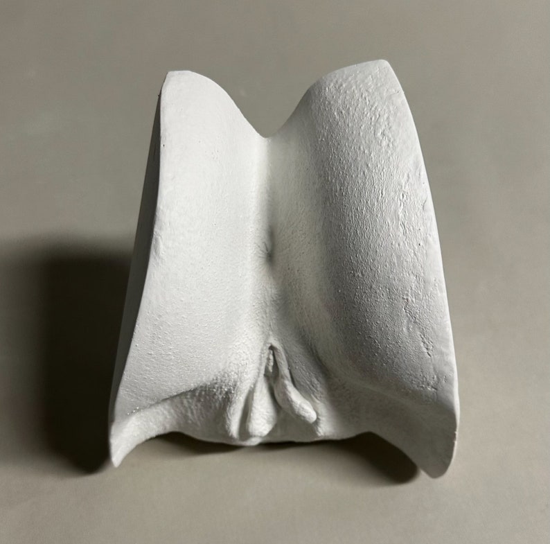 Vulva Cast of N.G. #2. Back View Life Cast “yoni” Sculpture Created by a Professional Body ...