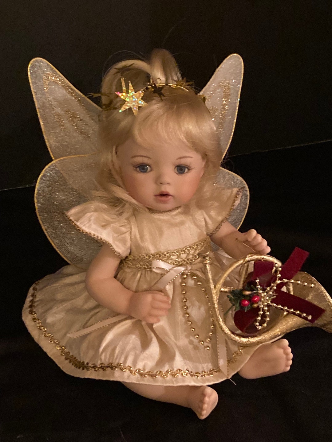 Christmas Porcelain Baby Angel - Etsy