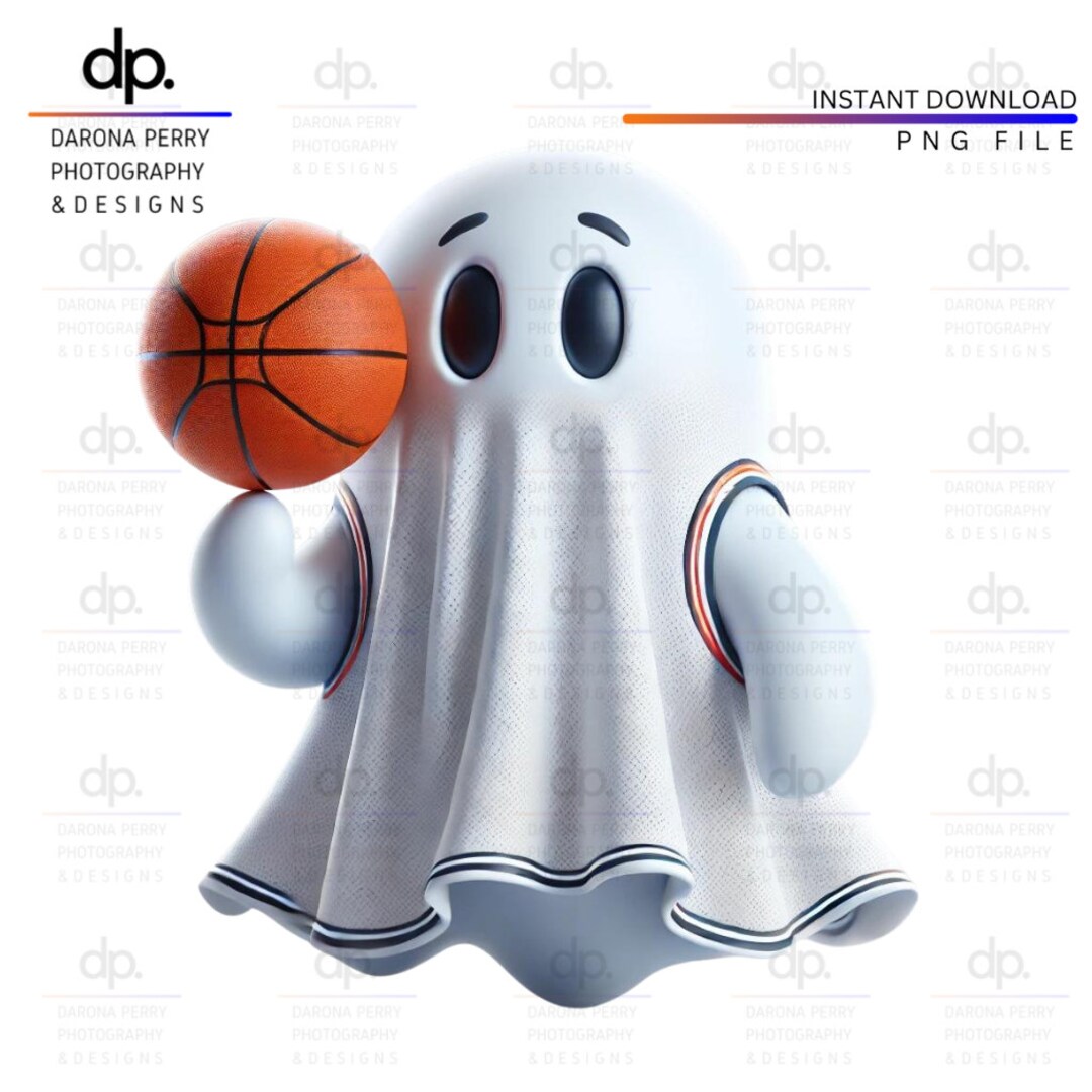 Cute Basketball Ghost PNG, Ghost Sport Halloween PNG, Ghost Clipart ...