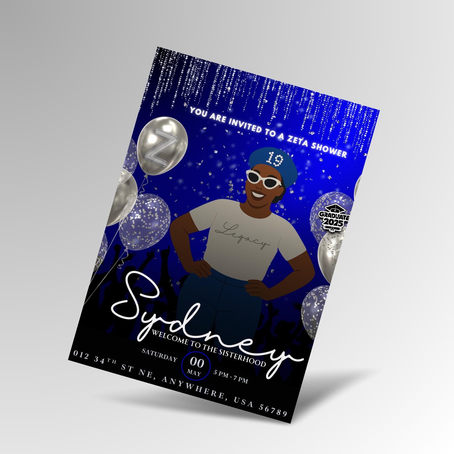 Zeta Phi Beta Flyer, Zeta Phi Beta Sorority, Probate Flyer, Greek ...