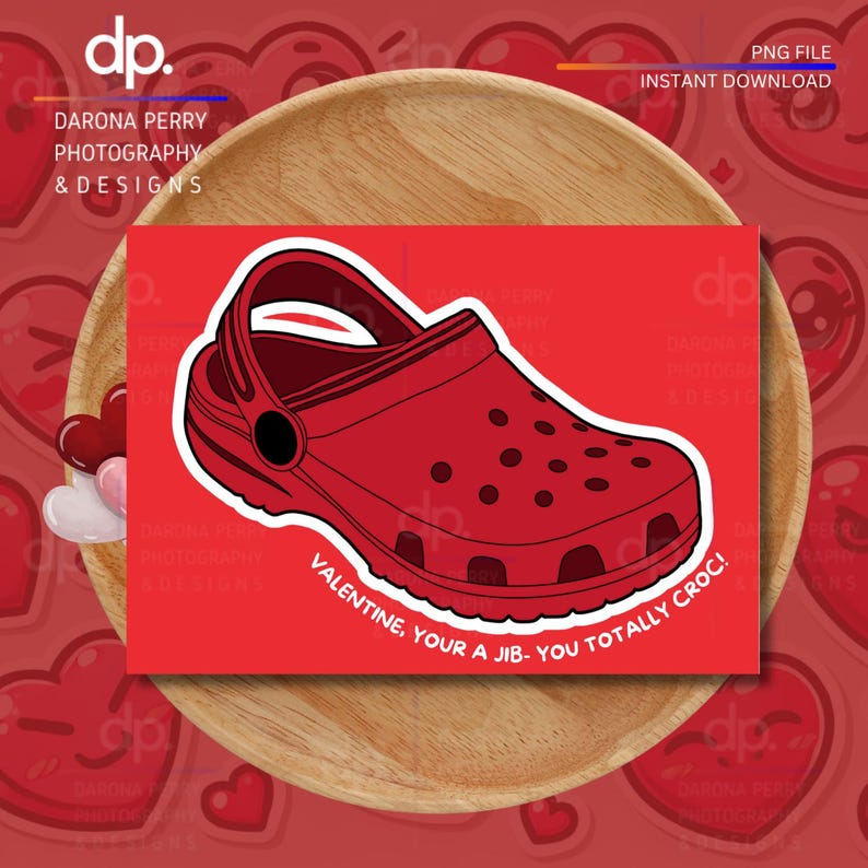 Class Gift Printable, DIY Birthday Party Favor, Shoe Charm, Valentine's ...