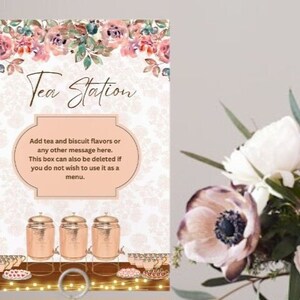 Tea Station Menu Sign| Chai Coffee Sign | Chaiwala | Birthday Shower ...