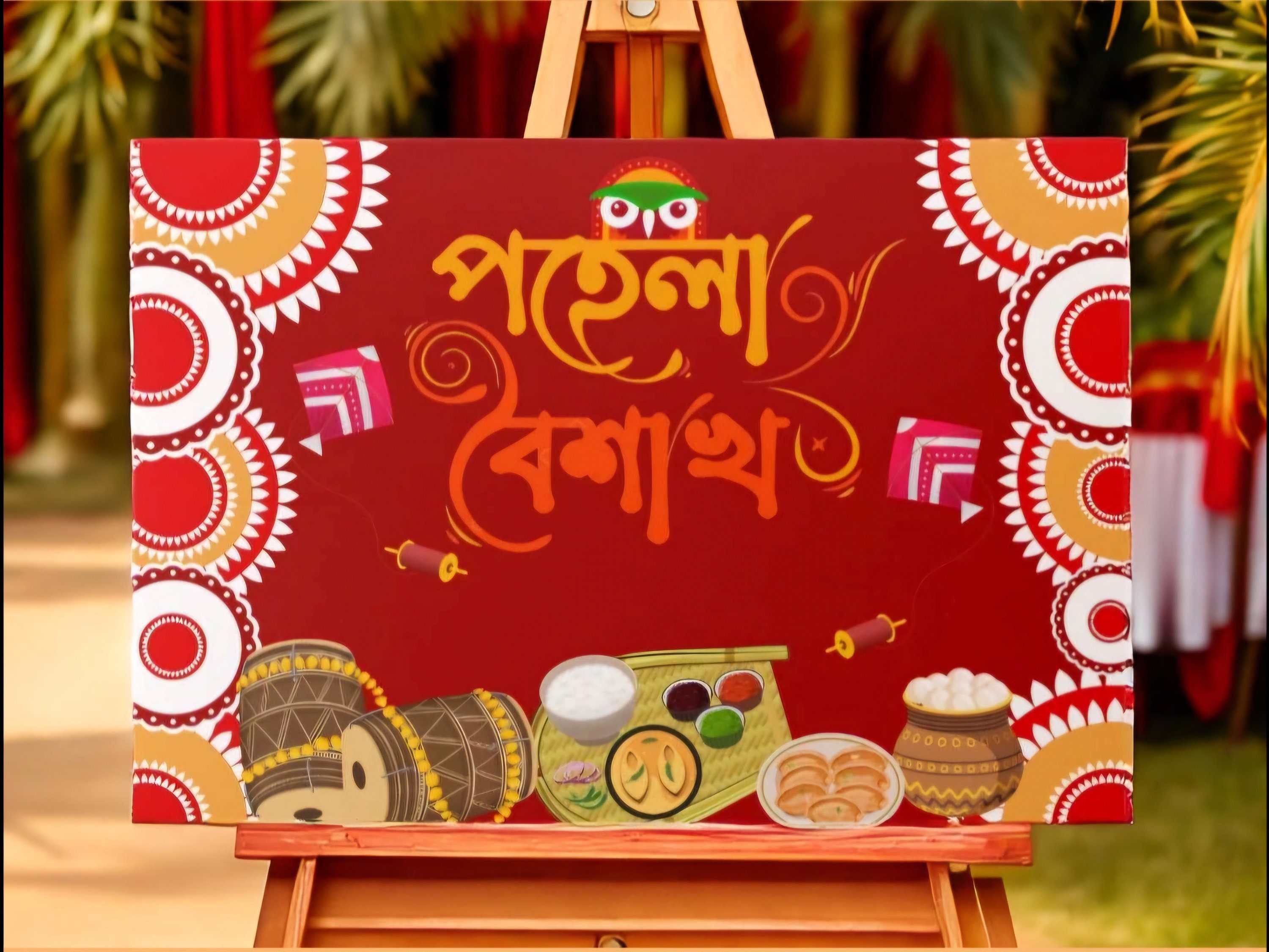 Bangla Pohela Boishakh Sign | Bengali New Year Poster | Bangladeshi ...