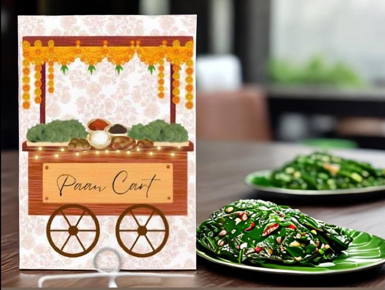 Paan Cart Sign | Paan Station | Betal Leaf Food Sign | Desi Events ...
