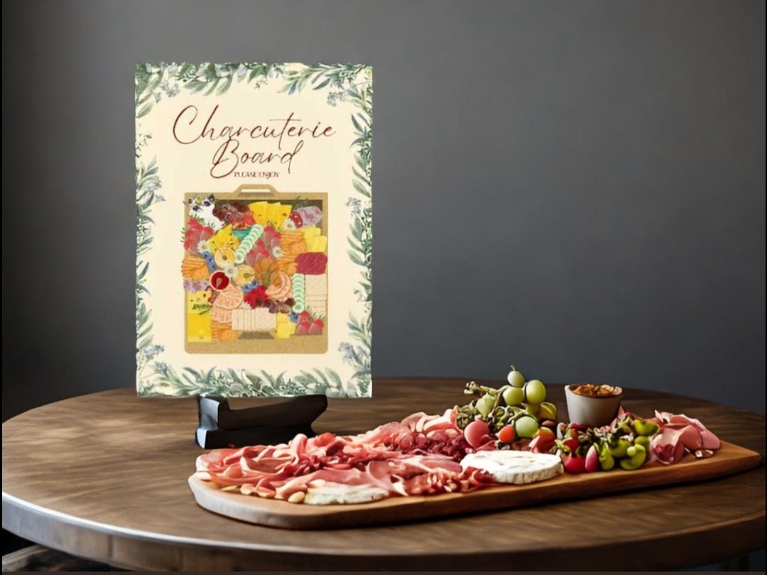 Charcuterie Board Sign | Cheese Board Sign | Meat and Cheese Platter ...
