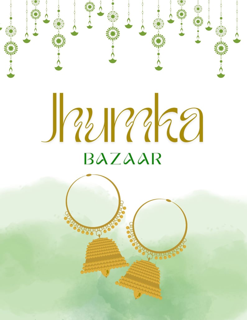Jhumka Bar Sign | Indian Wedding Favor Poster (digital Download) - Etsy