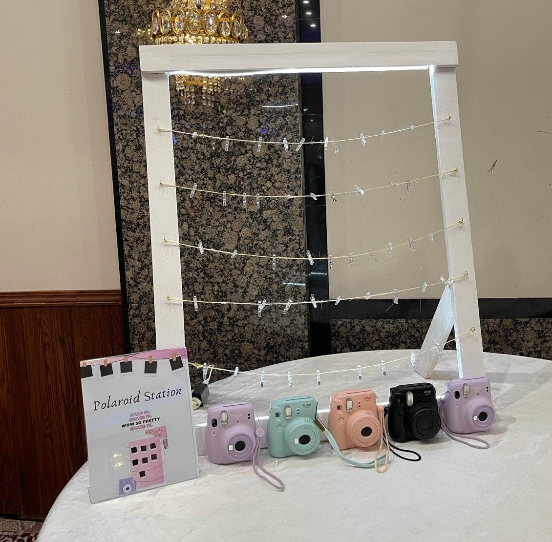 Polaroid Station Sign | DIY Photobooth Sign | Party Favors | Selfie ...