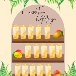 Mango Lassi Station Wall Stall Sign | Drink Beverage Poster | Birthday ...