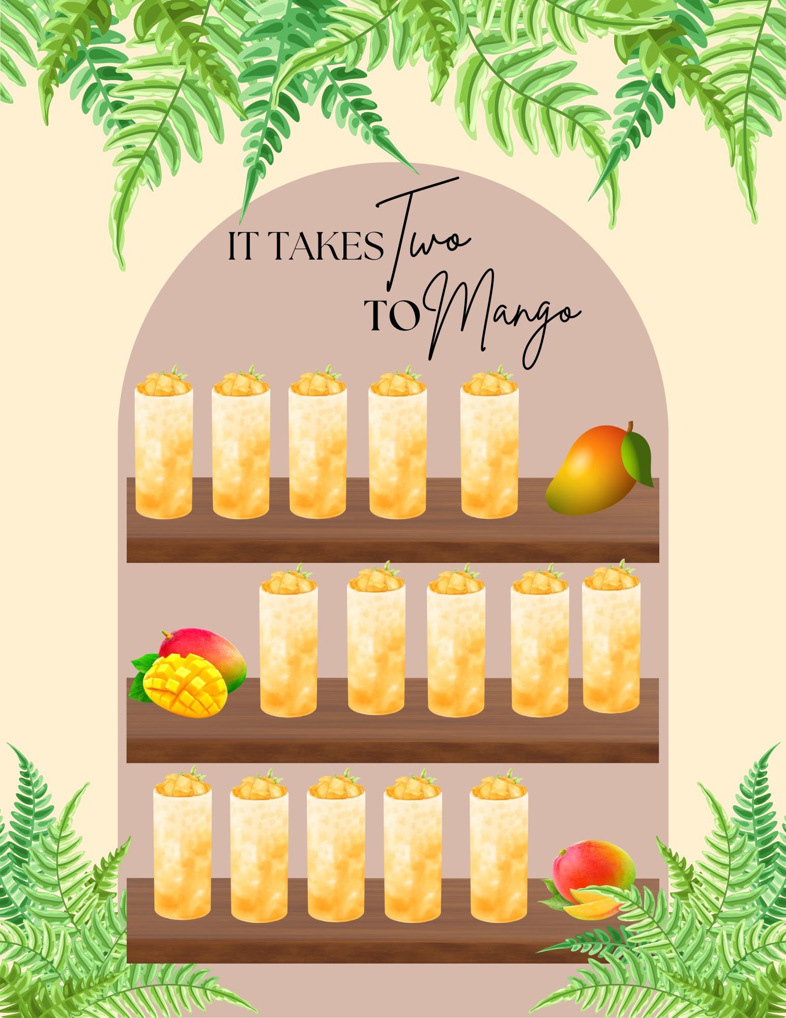 Mango Lassi Station Wall Stall Sign | Drink Beverage Poster | Birthday ...