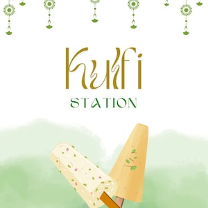 Kulfi Station Stall Sign | Desi Ice Cream Poster | Indian Bengali ...